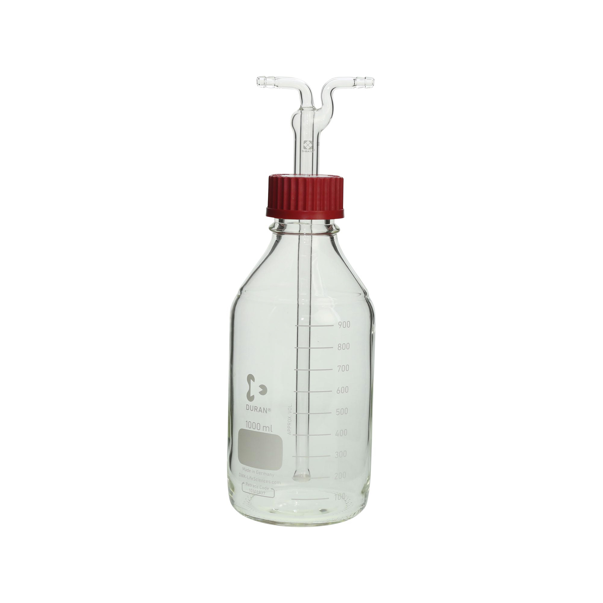 Gas Washing Bottles fritted glass filter, Screw-cap - SIBATA SCIENTIFIC ...