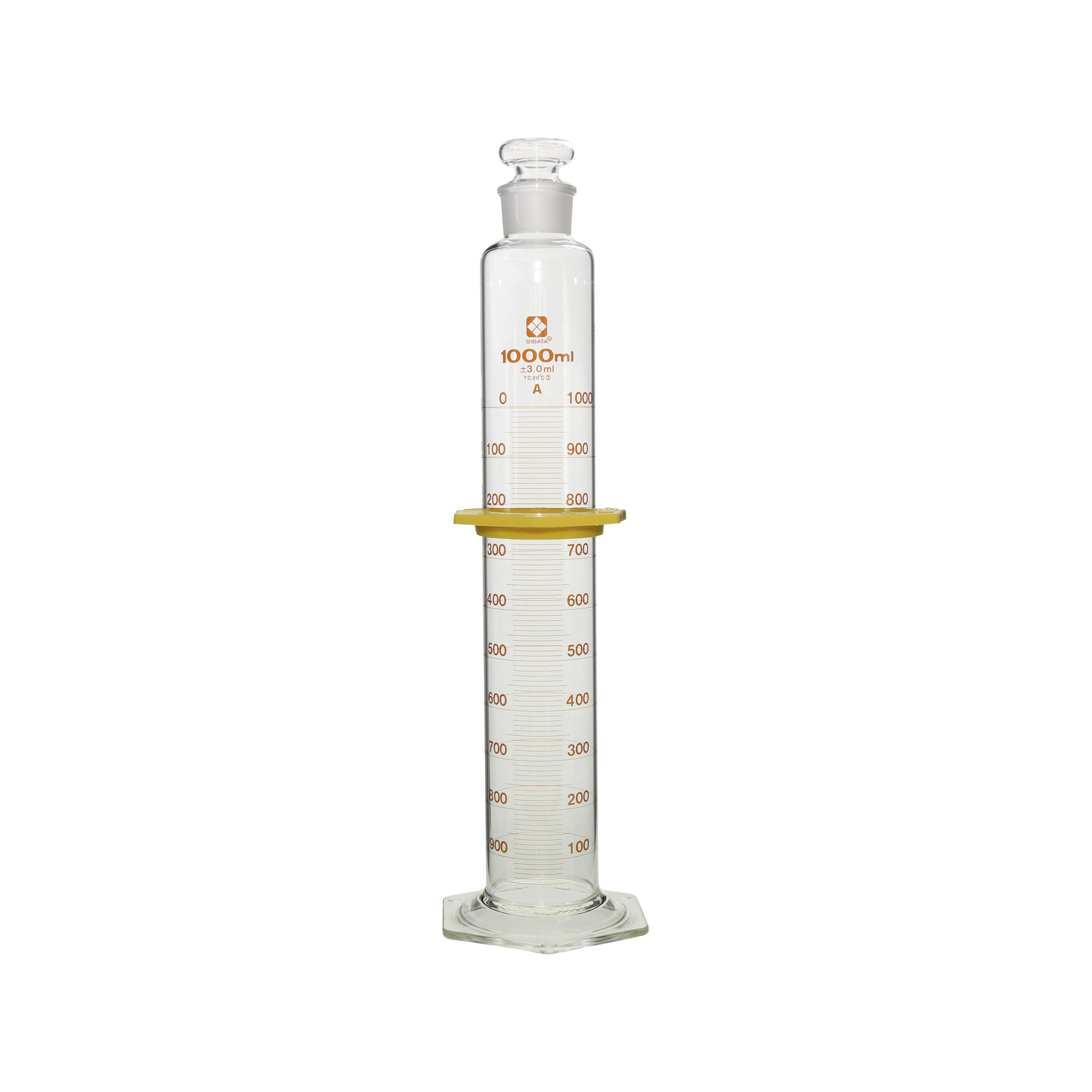 Graduated Cylinder, Super grade(class A) with Glass Stopper - SIBATA SCIENTIFIC TECHNOLOGY LTD,