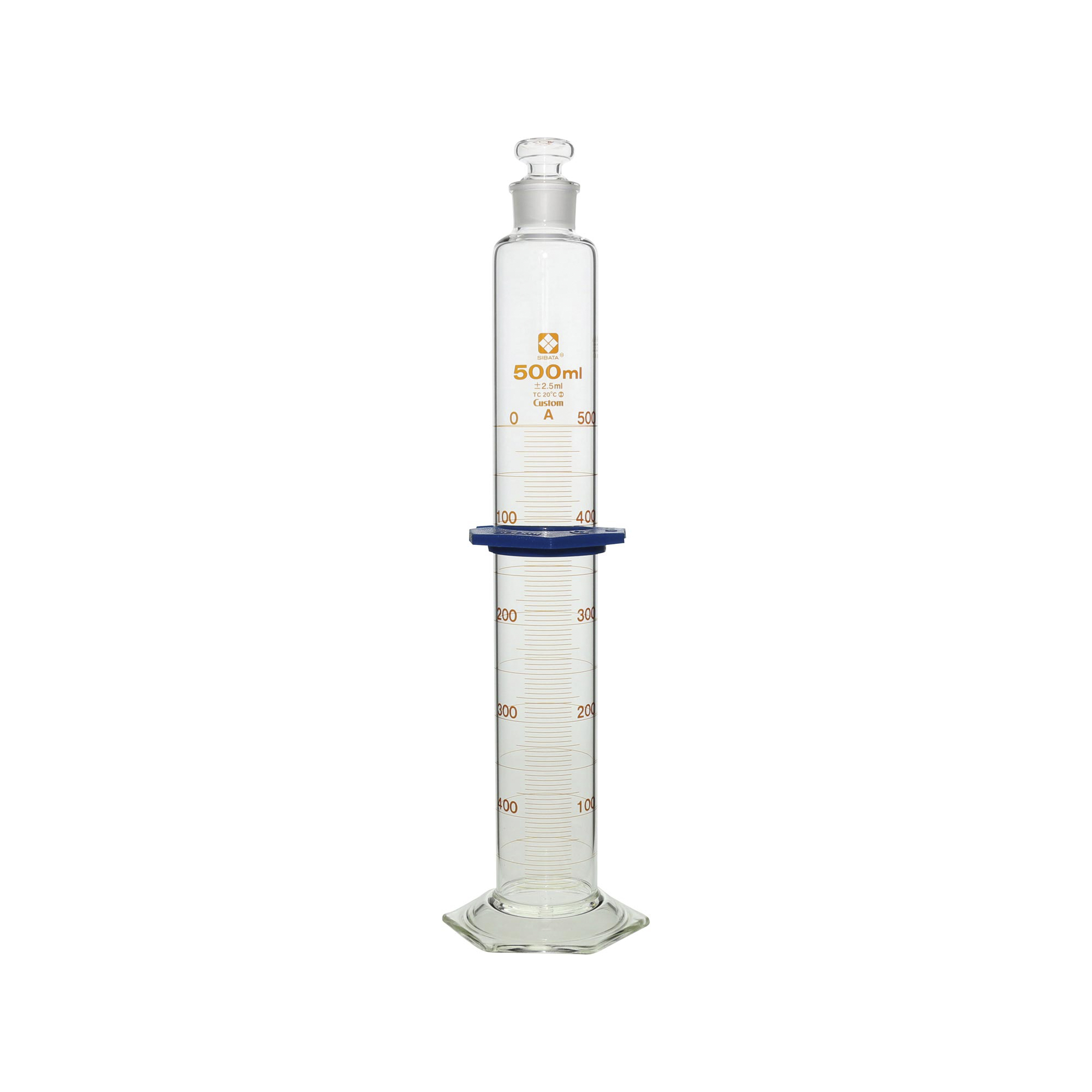 Graduated Cylinder, CustomA(classA) with Glass Stopper - SIBATA ...