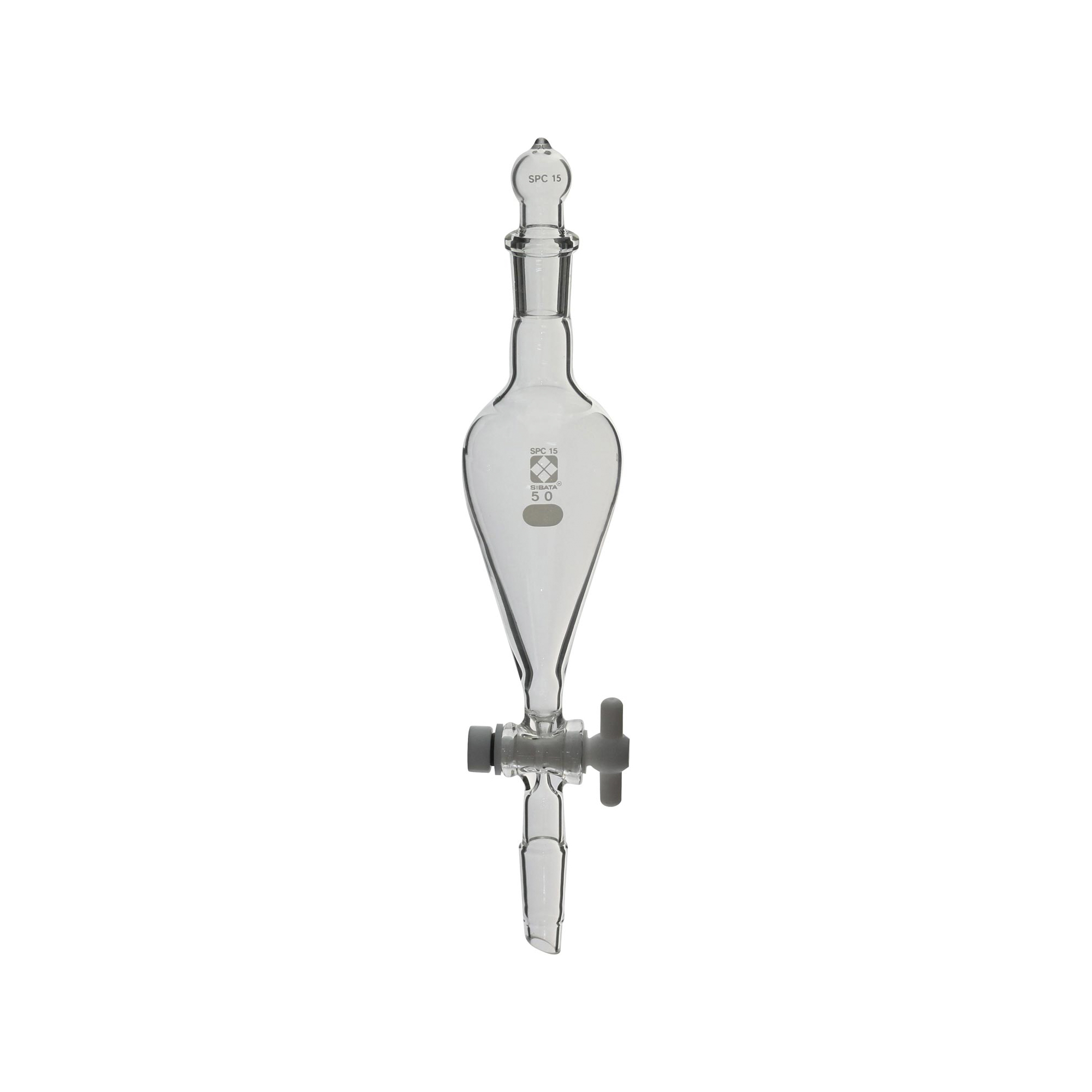 Squibb Type Separatory Funnel 50 mL / SPC 15 - SIBATA SCIENTIFIC ...