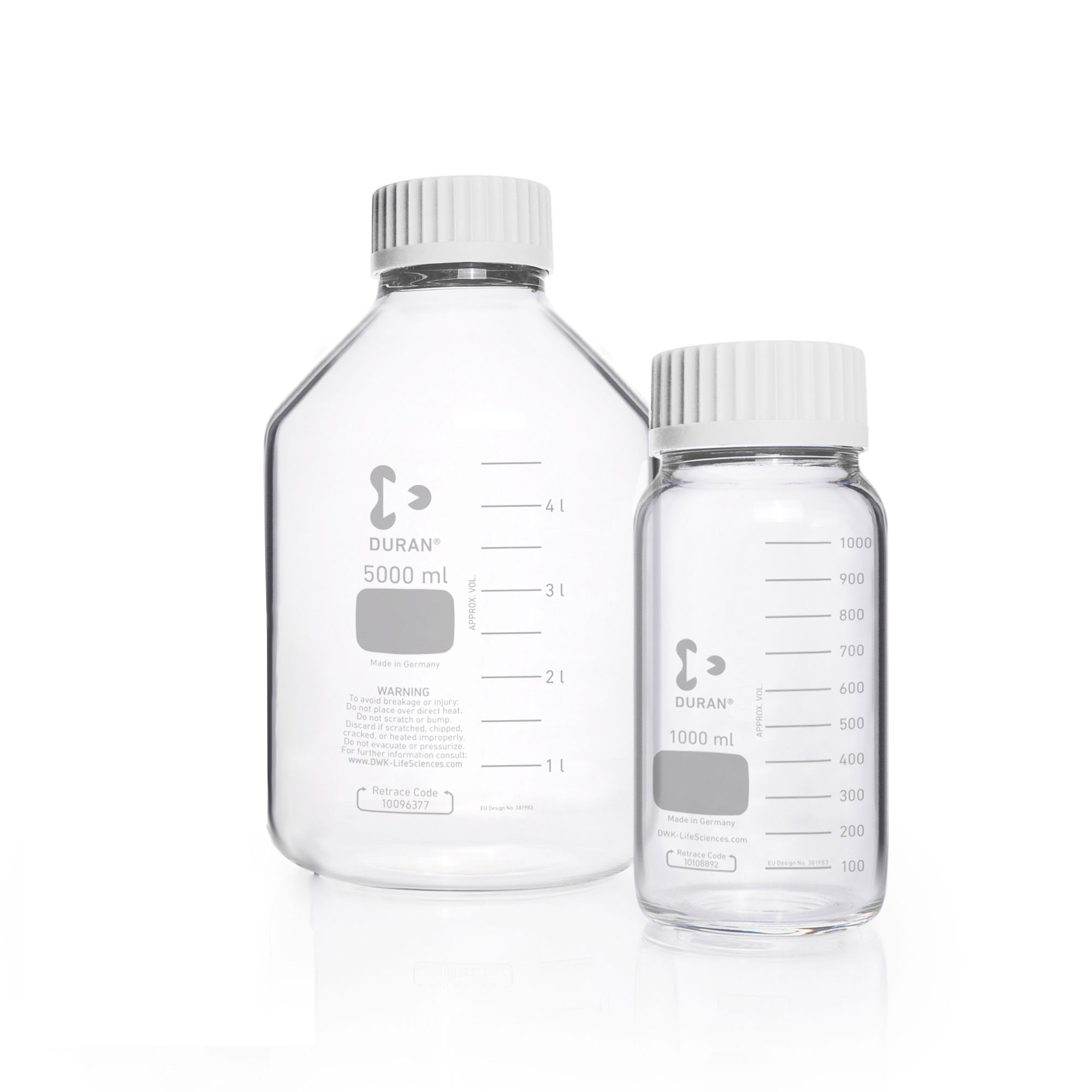 Screw-cap bottle with wide-mouth white cap - SIBATA SCIENTIFIC ...