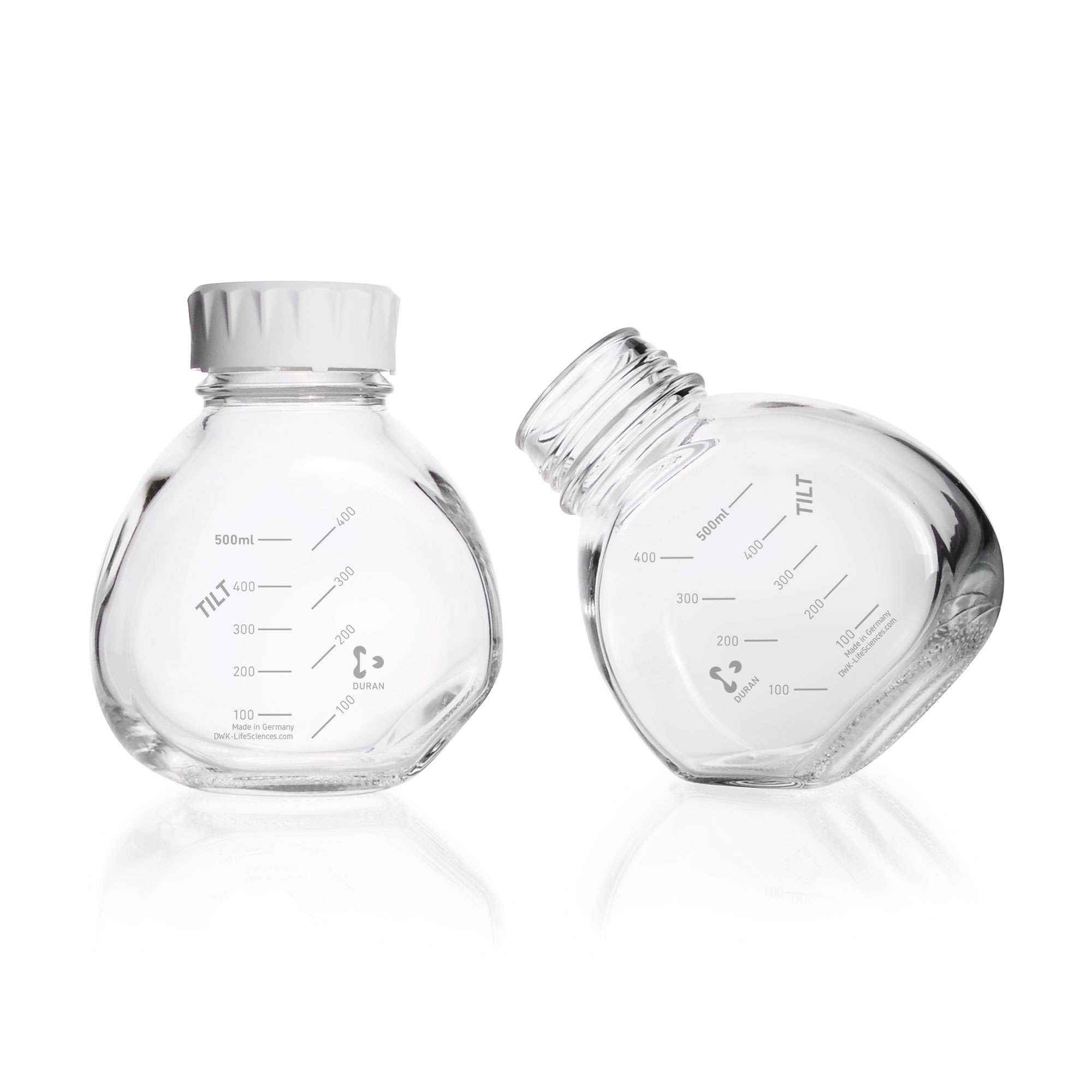 TILT Bottle,clear,with white screw-cap,GL-56 - SIBATA SCIENTIFIC ...