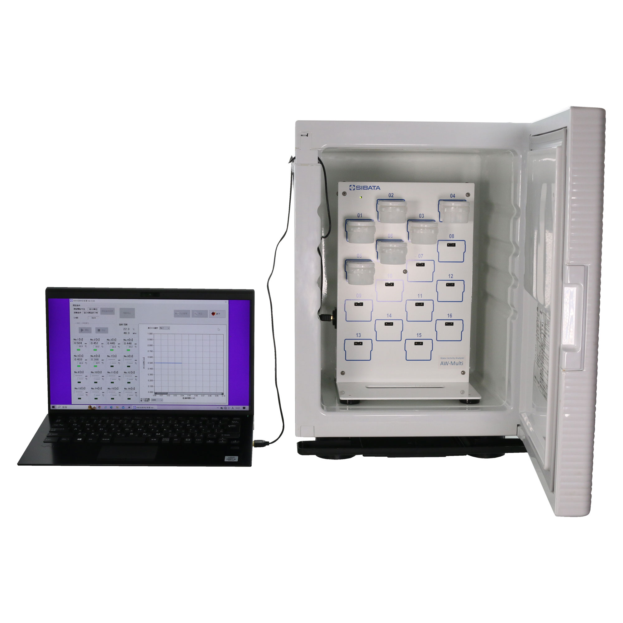 多連型水分活性測定装置 AW-Multiのご紹介 - 柴田科学株式会社